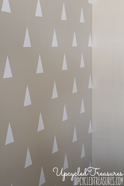 DIY Triangle Accent Wall for Less than $3 MountainModernLife.com