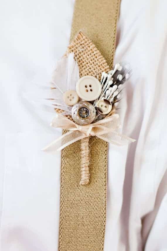 Rustic Boutonniere Ideas - Mountain Modern Life