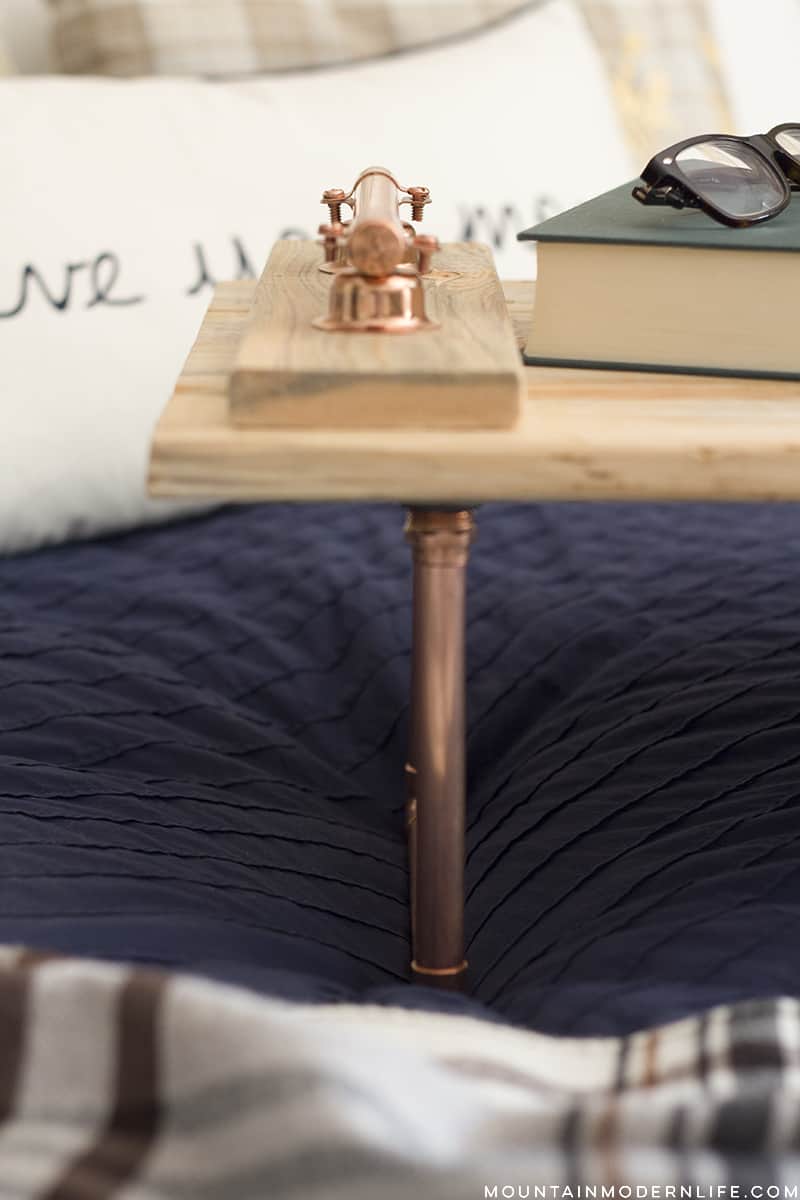 Rustic Modern Copper Pipe Tray | Mountain Modern Life