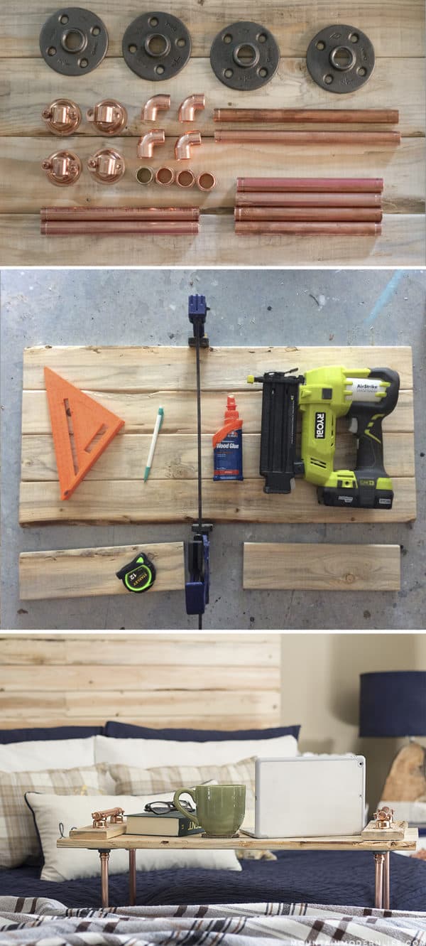 Rustic Modern Copper Pipe Tray | Mountain Modern Life