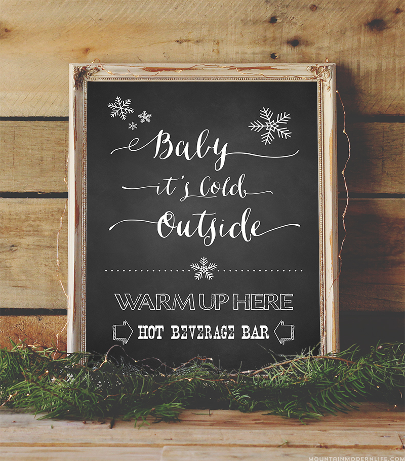 FREE Hot Chocolate Bar Labels | Mountain Modern Life