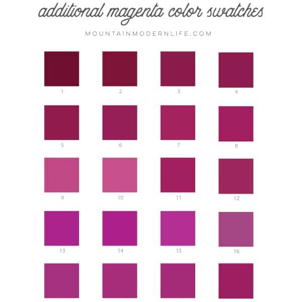 FREE Color Swatches | MountainModernLife.com