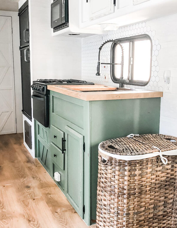 Peek inside this modern farmhouse-inspired RV renovation from @rv ...